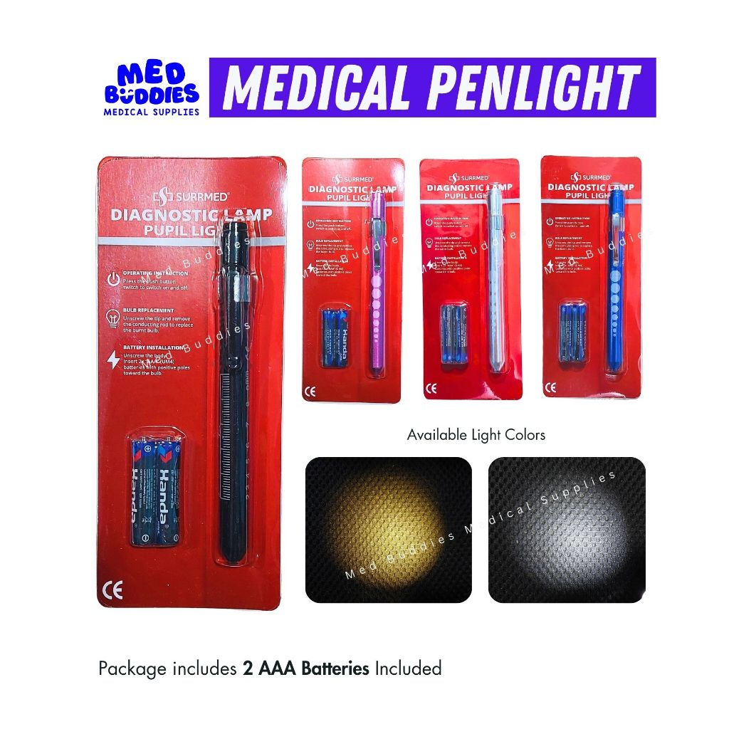 Medical Penlight - Yellow or White Light | Surrmed HD Diagnostic Pen ...