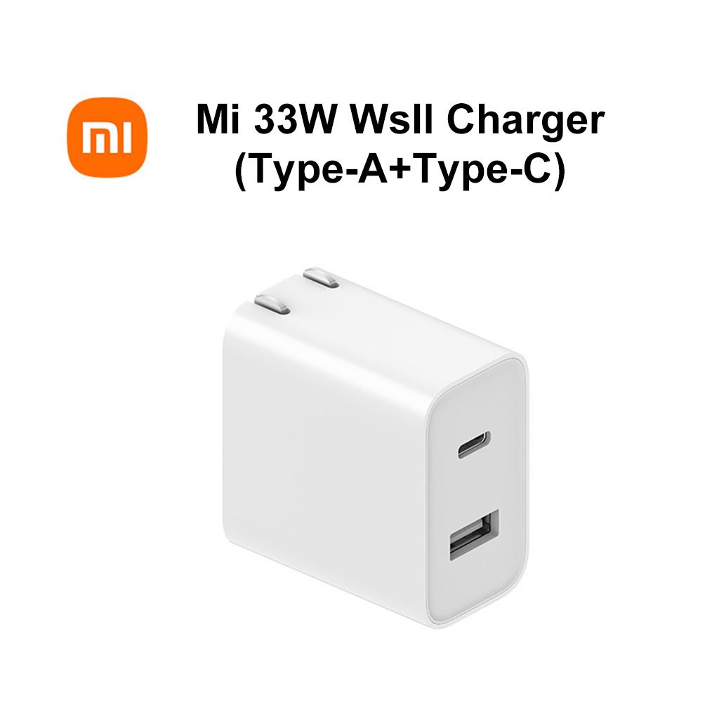 Xiaomi Mi 33W Wall Charger US (Type-A + Type-C) | Shopee Philippines