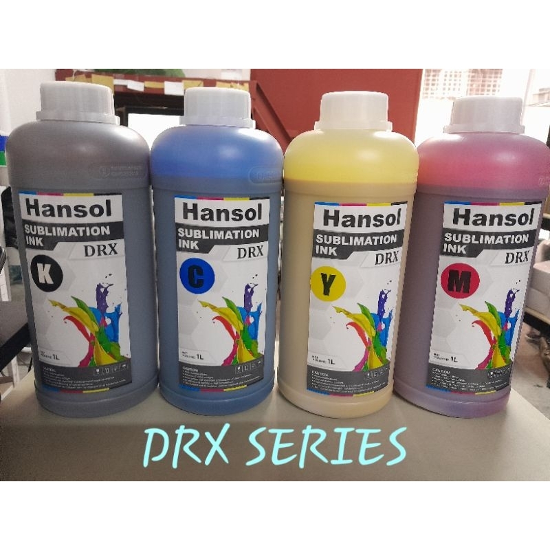 Hansol Sublimation Ink CMYK 1 liter (DRX SERIES) | Shopee Philippines