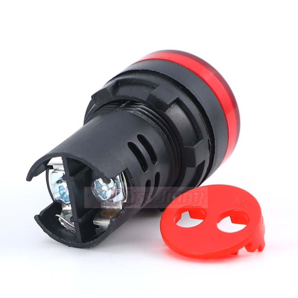 AC220V LED Power Indicator Pilot Signal Light Lamp 22mm | Shopee ...