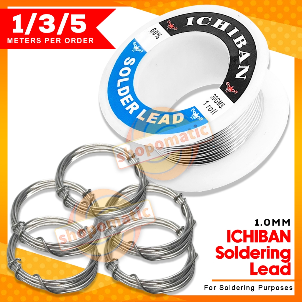 Ichiban Soldering Lead 1.0 ø (1 METER /3 METERS/ 5METERS) | Shopee ...