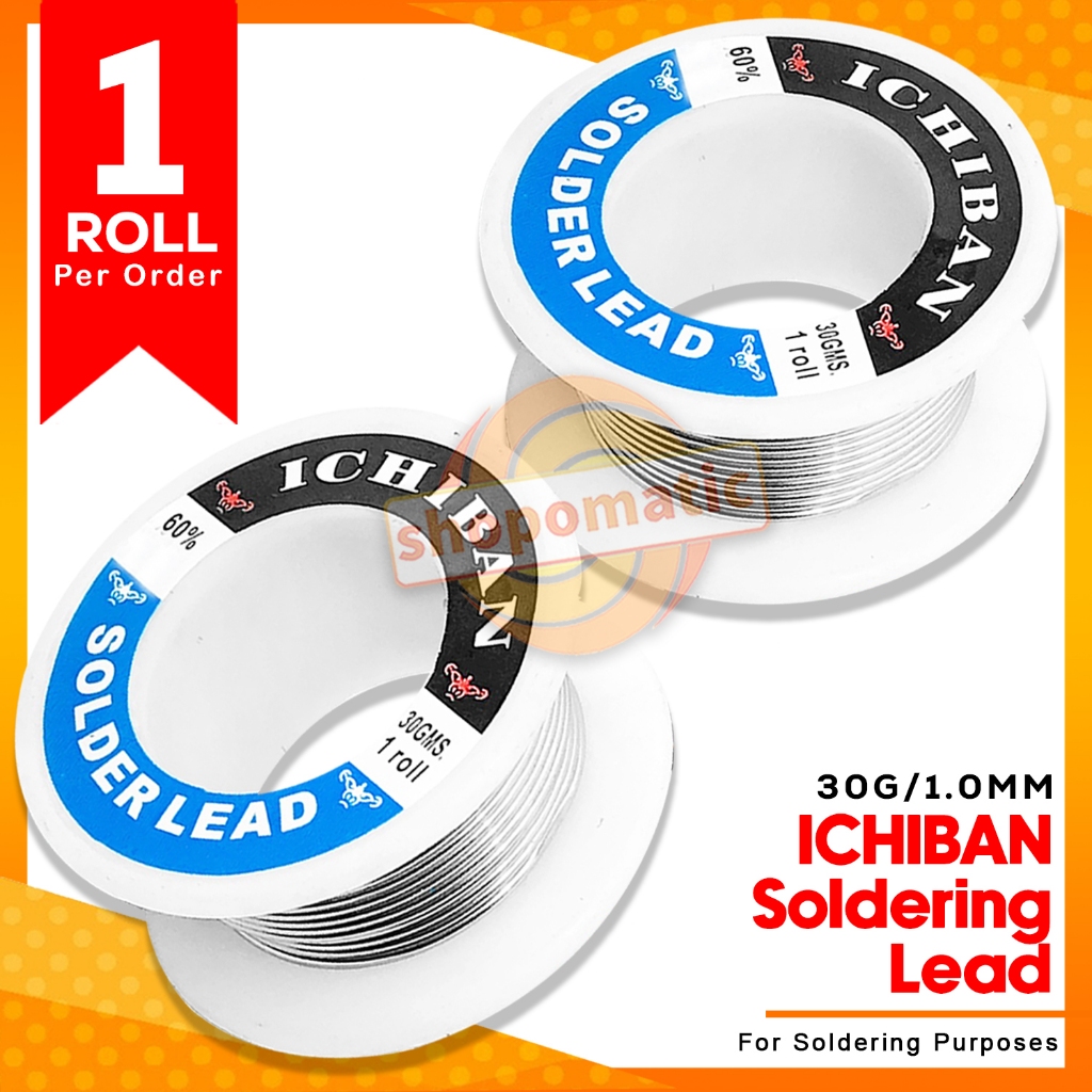 Original ICHIBAN Soldering Lead 30g 1 Roll 1.0MM | Shopee Philippines