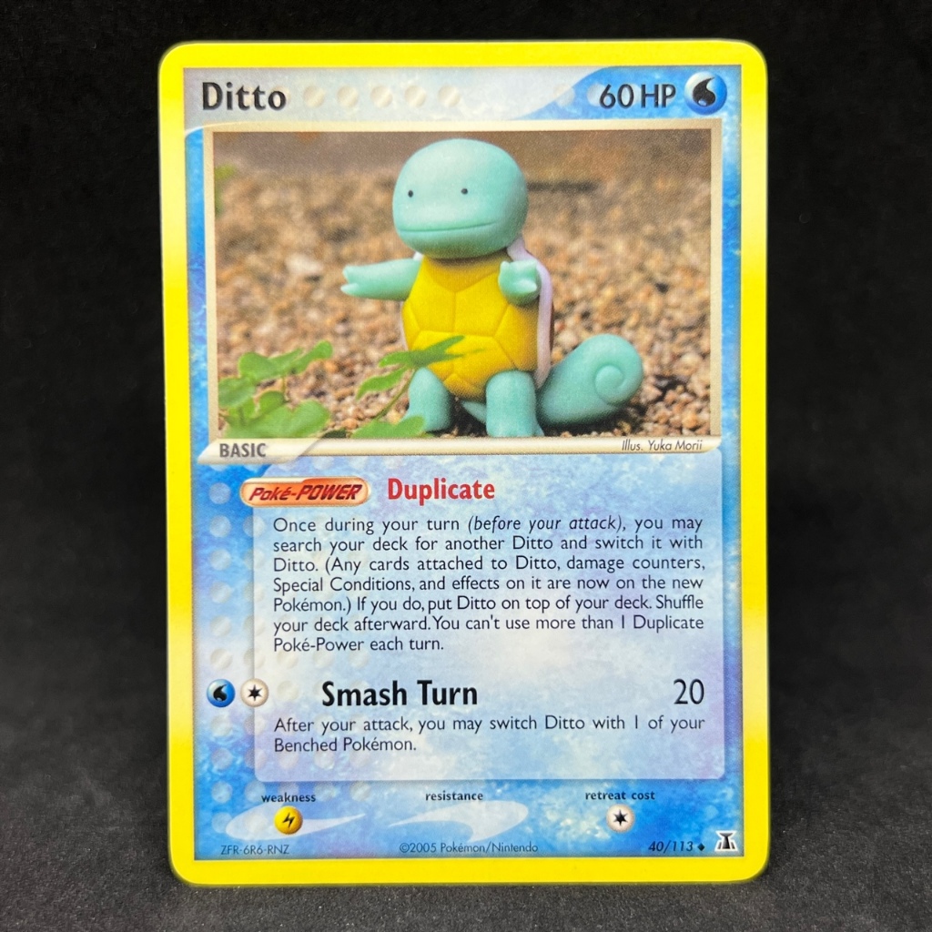 Pokemon TCG Ditto Squirtle 40/113 2005 EX Delta Species Trading Card ...