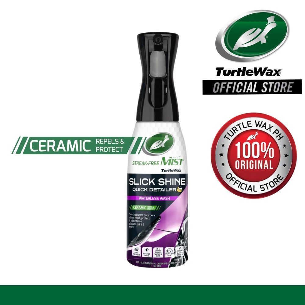 Turtle Wax Slick Shine Quick Detailer Streak Free Mist Ceramic 20oz ...