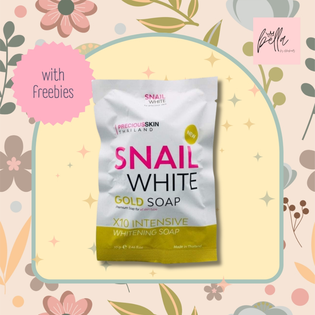 Snail White Gold Glutathione Collagen Soap White Packaging 70g | Shopee ...