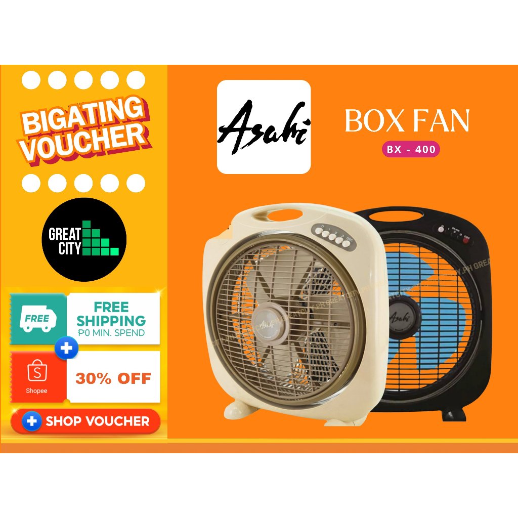 Asahi ORIGNAL BX400 14" Box Fan | Shopee Philippines