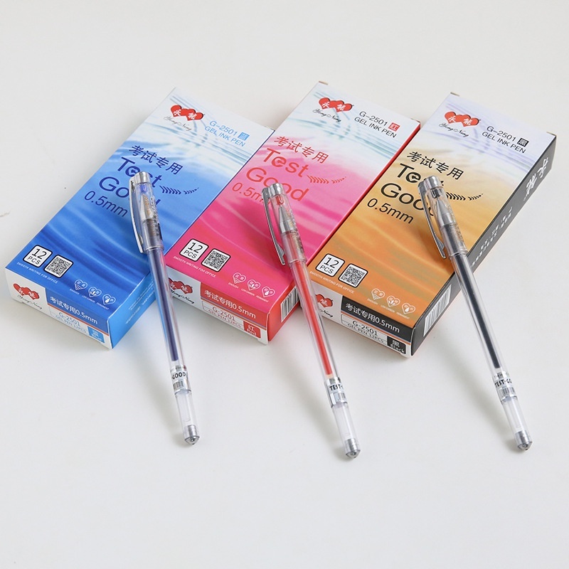 12pcs Test Good Ball Point Pen Gel Ink Pen 0.5 black/red/blue | Shopee ...