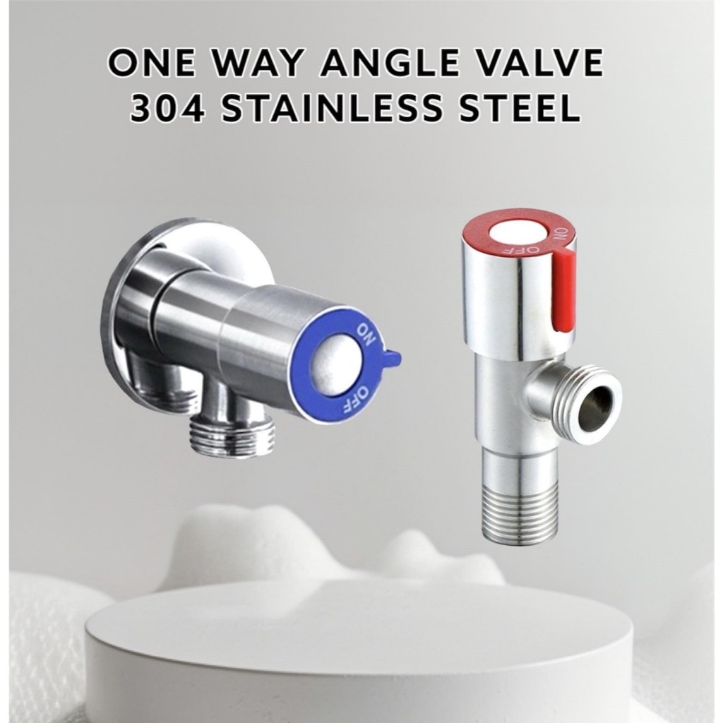 304Stainless Steel Angle Valve 1/2" One Way Angle Valve VIDAINFINITA For Toilet Bidet Faucet ...