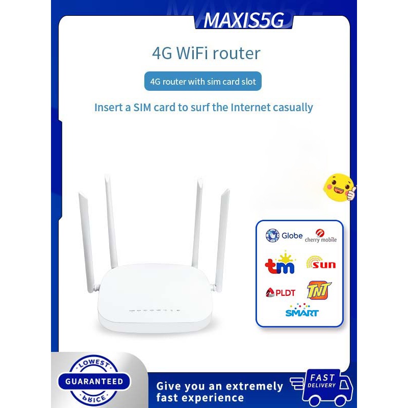 WiFi ROUTER Sim Card Modem extender Portable 300Mbps High Speed ...