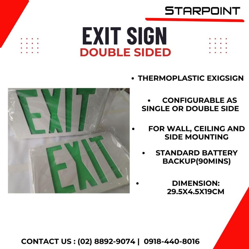 Exit signage,Exit guide sign, Emergency direction sign, Evacuation ...