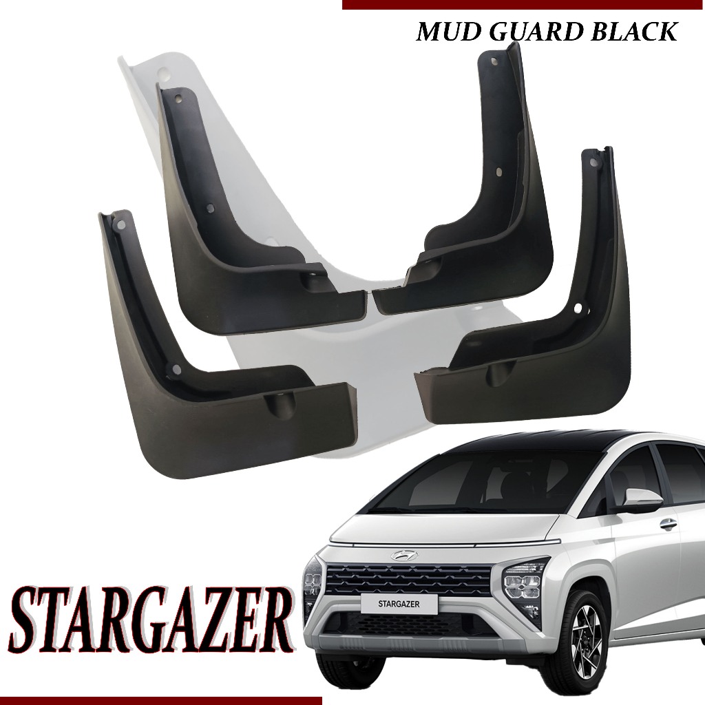 HYUNDAI STARGAZER Mud Guard Matte Black mudguard mud flaps splashguards ...