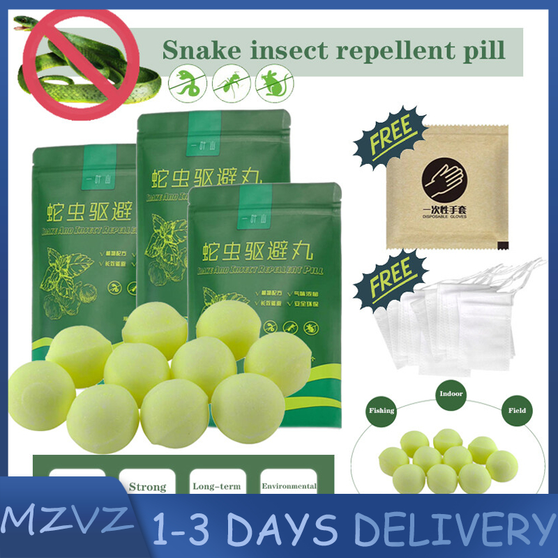10pcs Realgar Repellent Powder Long-Acting Snake Pills Snake Repellent ...