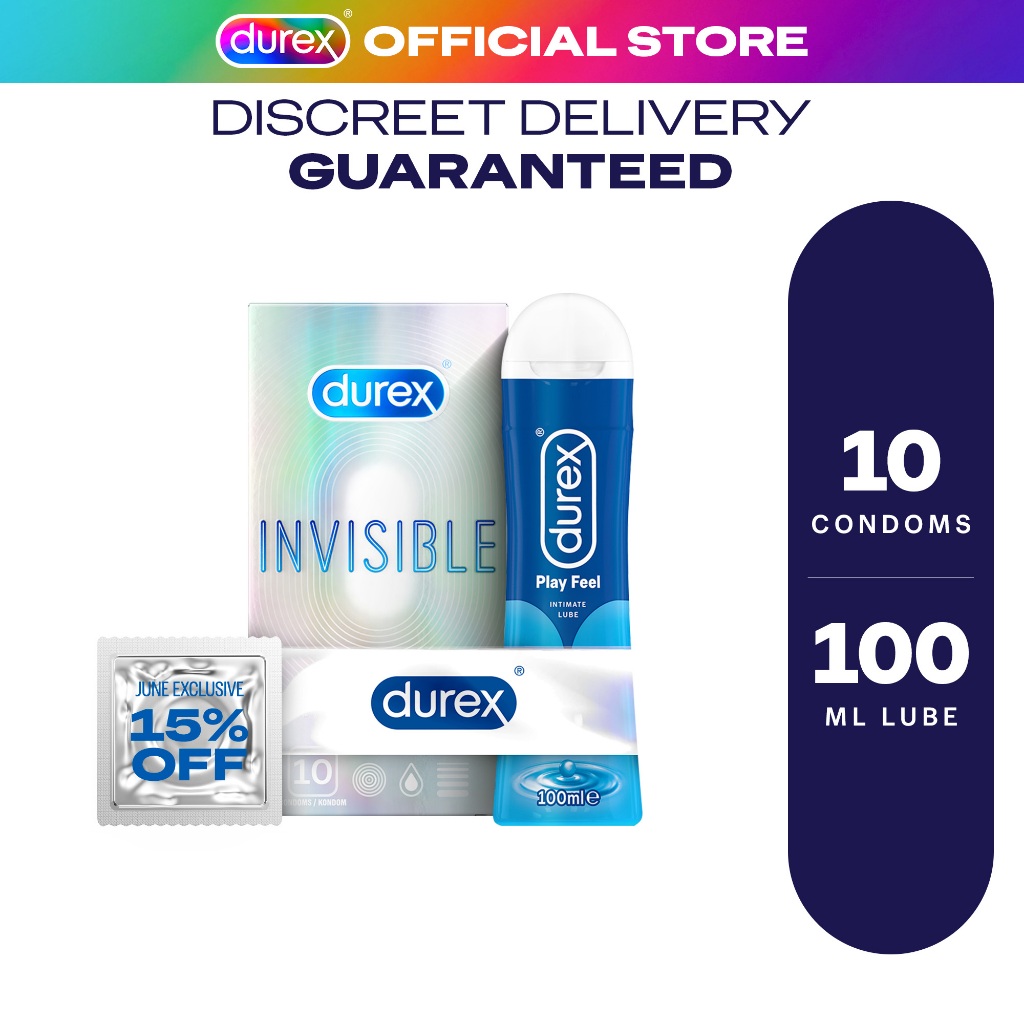 Durex Invisible 10s + Play Feel 100mL Bundle | Shopee Philippines