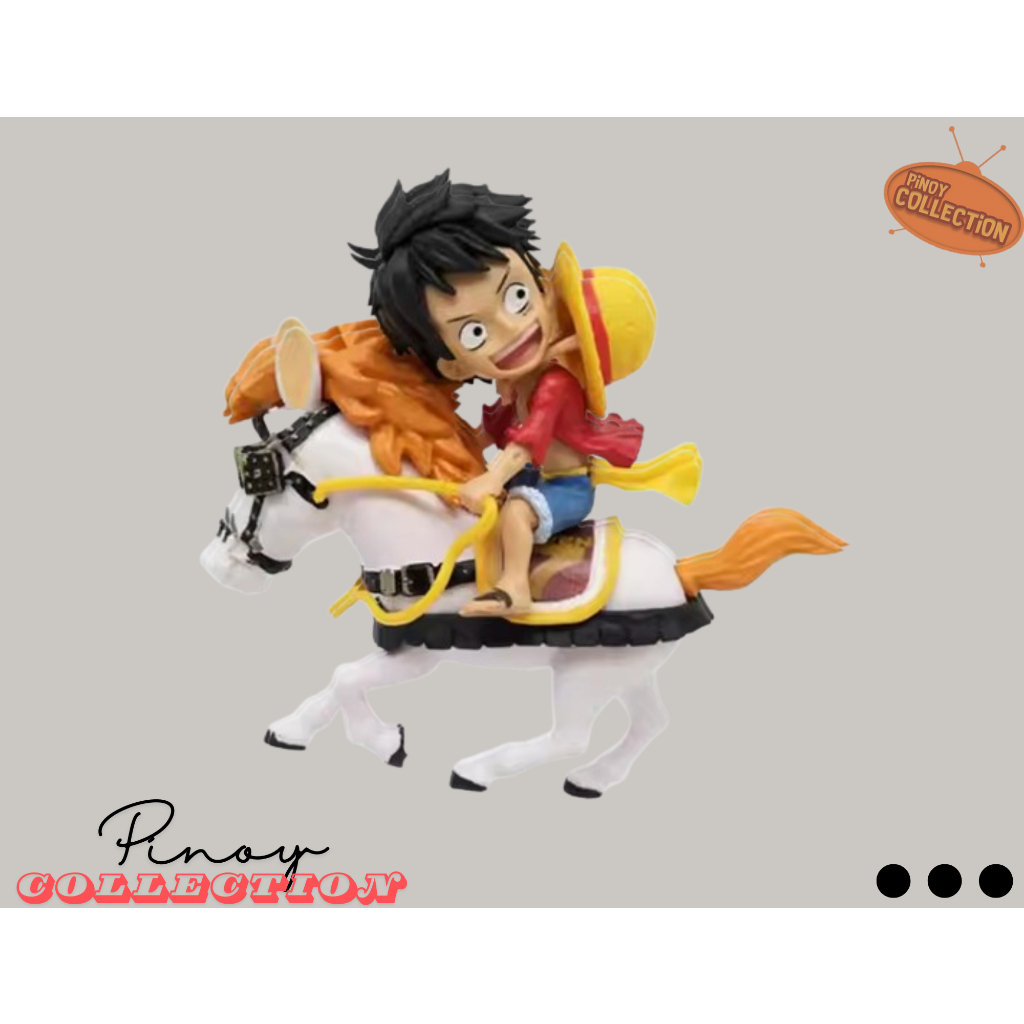 One Piece Luffy Riding a Horse Figurine | Shopee Philippines