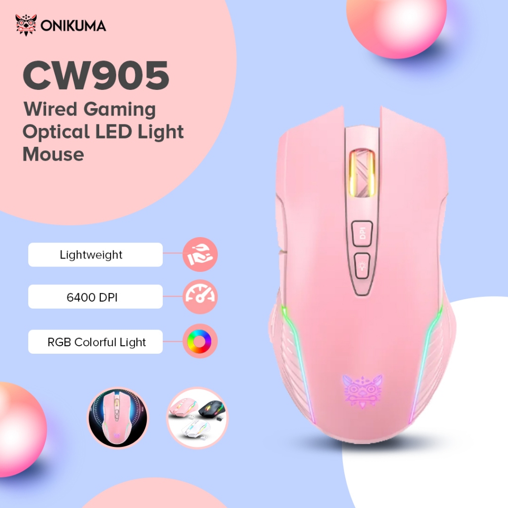 Onikuma CW905 2.4G Wireless Gaming Mouse 3600 DPI Wireless Mouse With ...