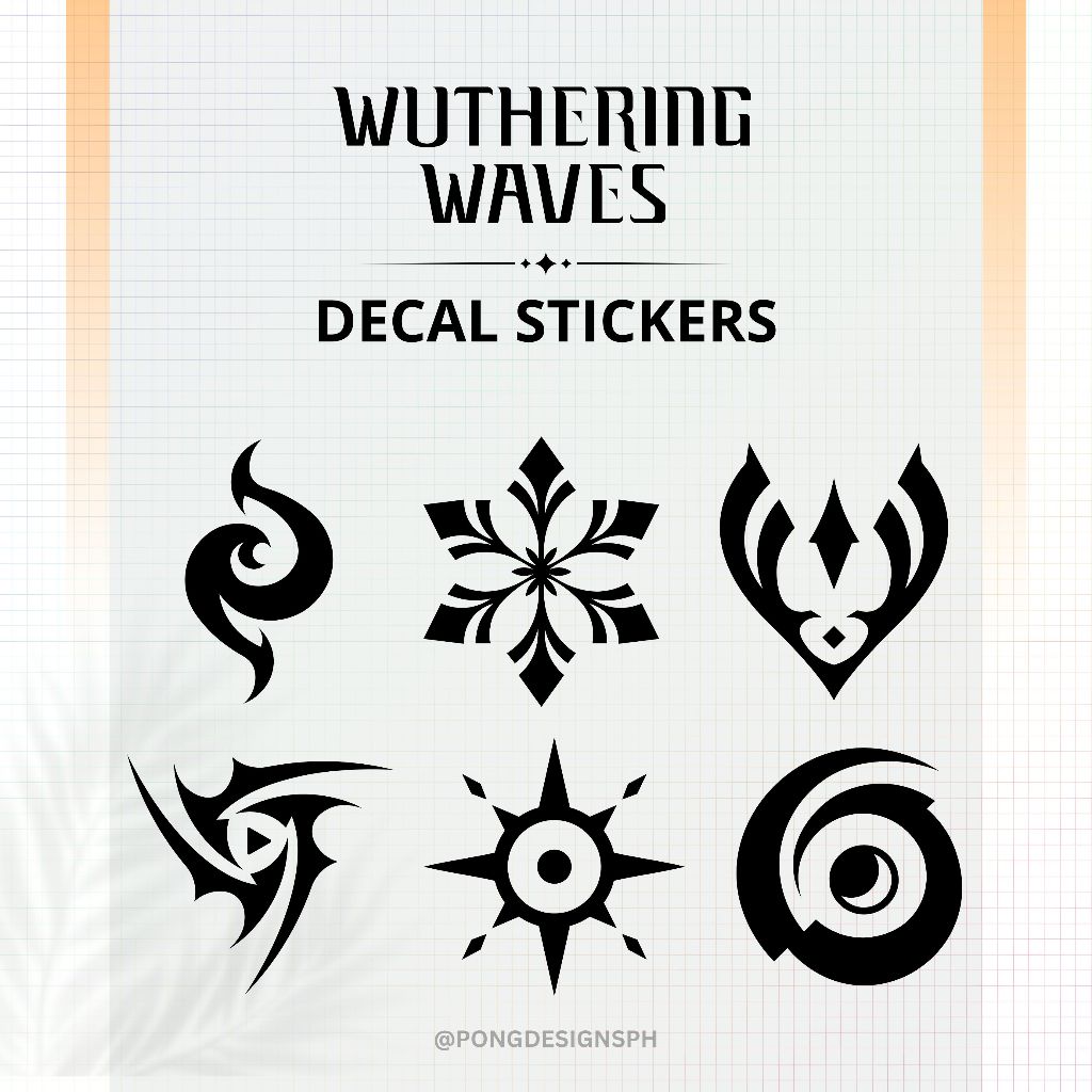 Wuthering Wave Sticker - Tumbler Sticker Decal High Quality | Shopee ...