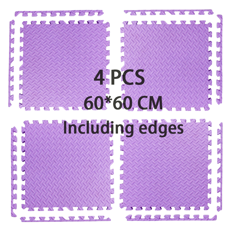 4in1 Play Puzzle Mat Solid Color Kids Foam Floor Mat EVA 60x60cm ...