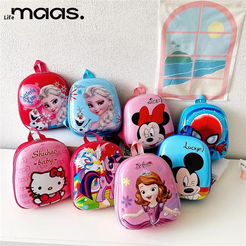 Disney Frozen Elsa Cartoon Backpack Children Cute Sofia Bag Hard Shell ...