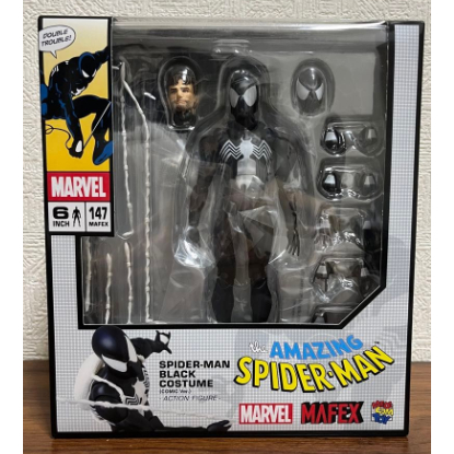 Authentic MAFEX No.168 SPIDER-MAN BLACK COSTUME Spider-Man Black ...