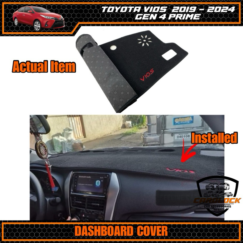 Toyota Vios 2019 - 2025 Dashboard Cover Non Slip | Shopee Philippines