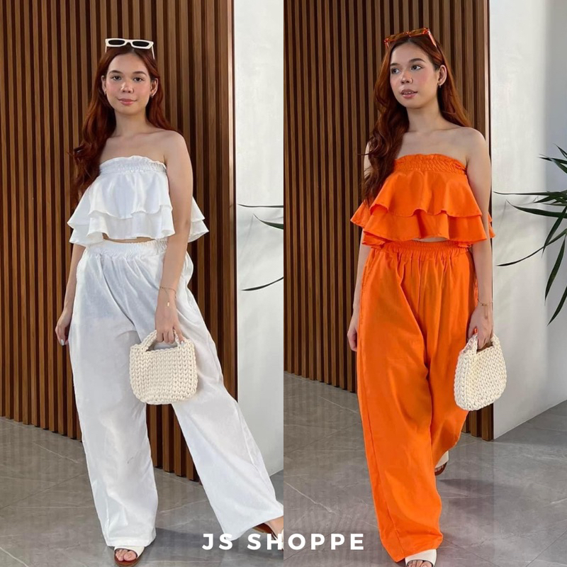 COD MISTY Layered Tube Top and Pants Set |28| JS' Shoppe | Shopee ...