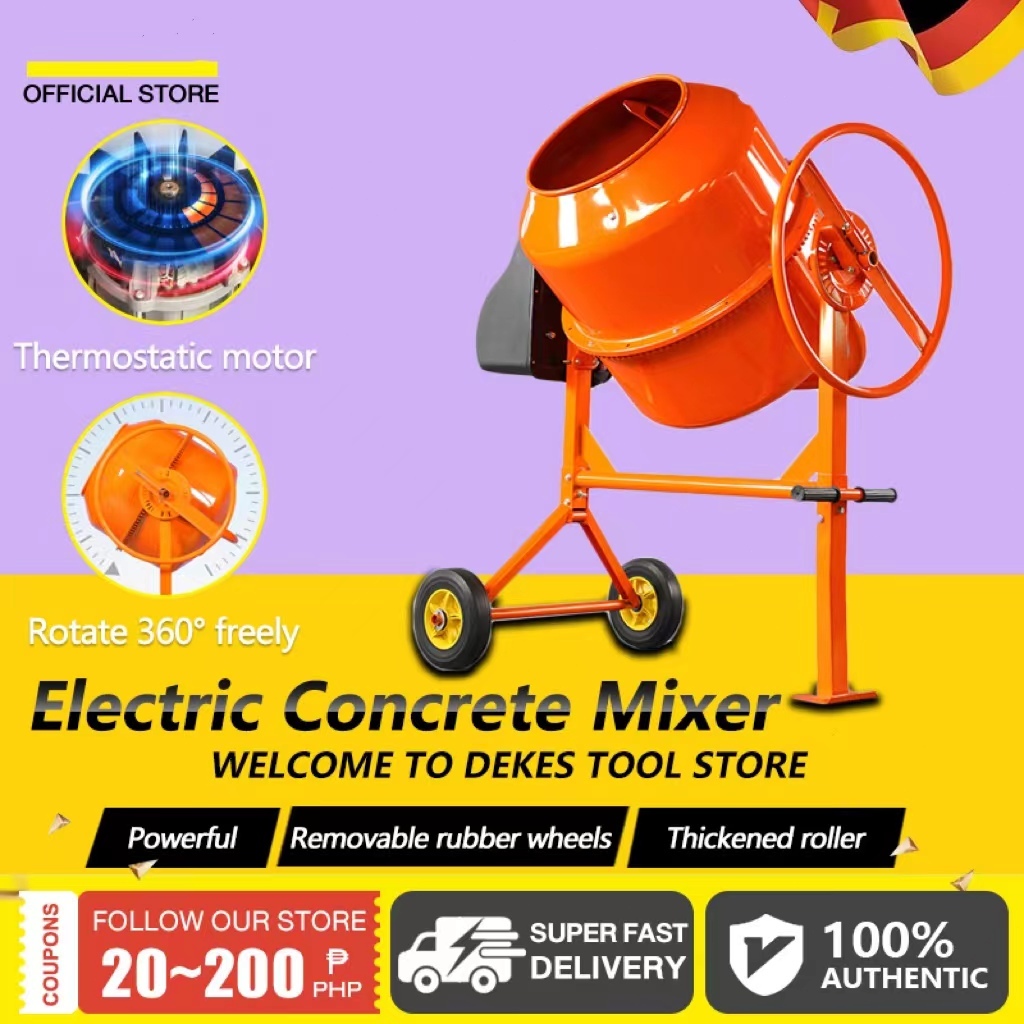 140L/200L Electric Concrete Mixer Saturn Half bagger Concrete / Cement ...