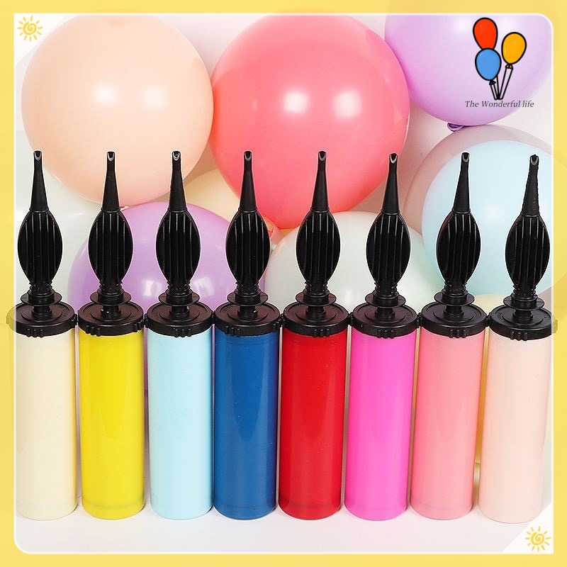 Balloon Pump Portable Hand-Push Pump Inflator Wedding Room Balloon Pump ...