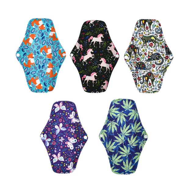 Clothpads Washable Menstrual Pad Reusable Sanitary Napkin with ...