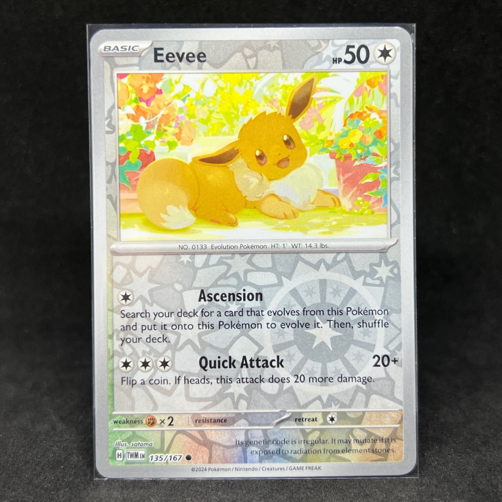 Pokemon TCG Eevee 135/167 2024 Scarlet & Violet Twilight Masquerade ...
