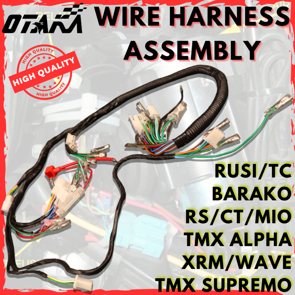 WIRE HARNESS ASSEMBLY FOR RUSI/TC/BARAKO/RS/CT/MIO/TMX ALPHA/SUPREMO ...