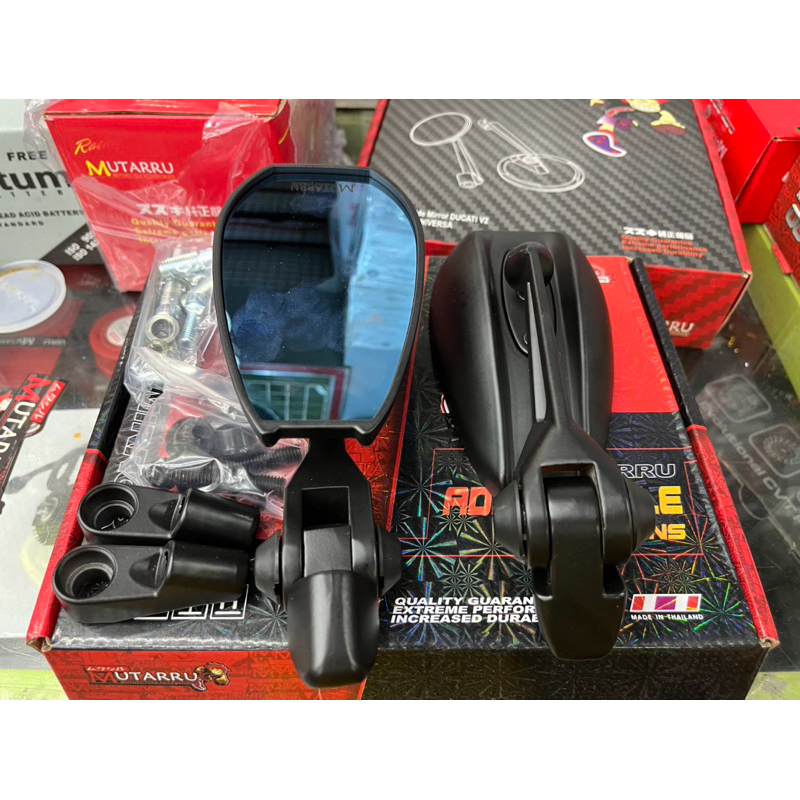 Mutarru Street King Blue Lens Side Mirror Universal | Shopee Philippines