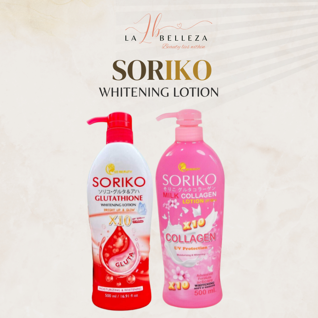 Soriko Milk Collagen Lotion SPF 50++ Glutathione Whitening Lotion ...