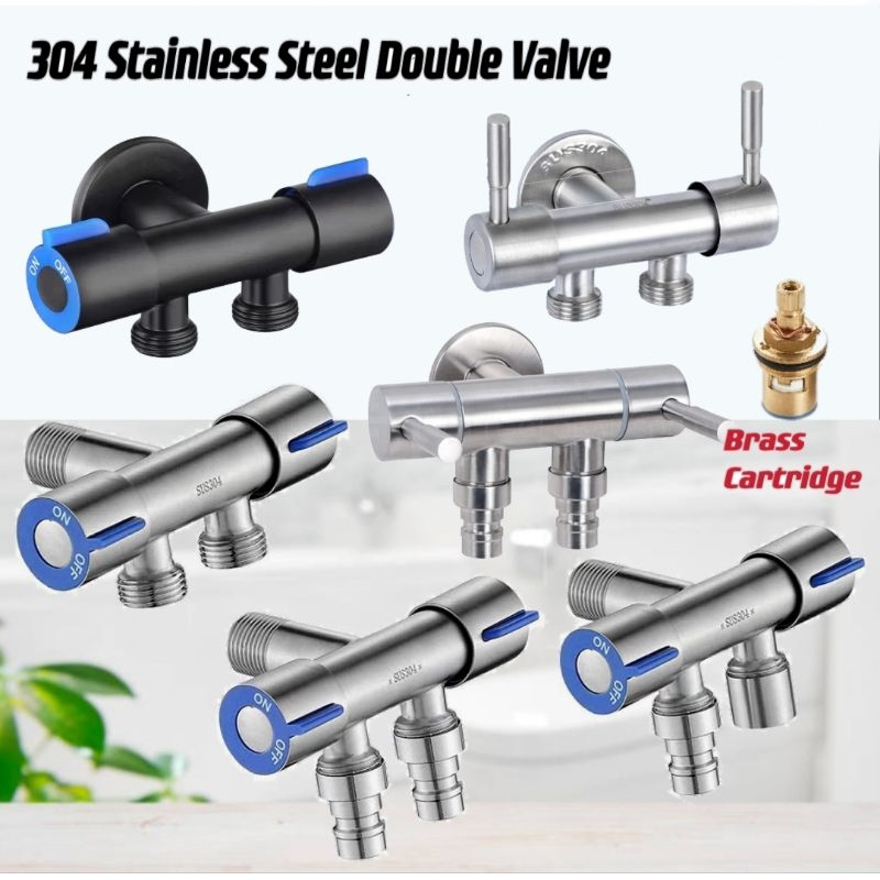 COBBE Two Way Angle Valve 1/2 Angle Valve Multi-function Stainless ...