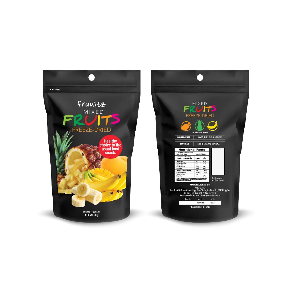 Fruuitz Freeze-Dried Mixed Fruits 30g | Shopee Philippines