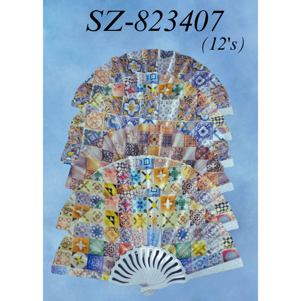 12 PIECES!! Wholesale Pamaypay o Abanico Square Pattern Design (High ...