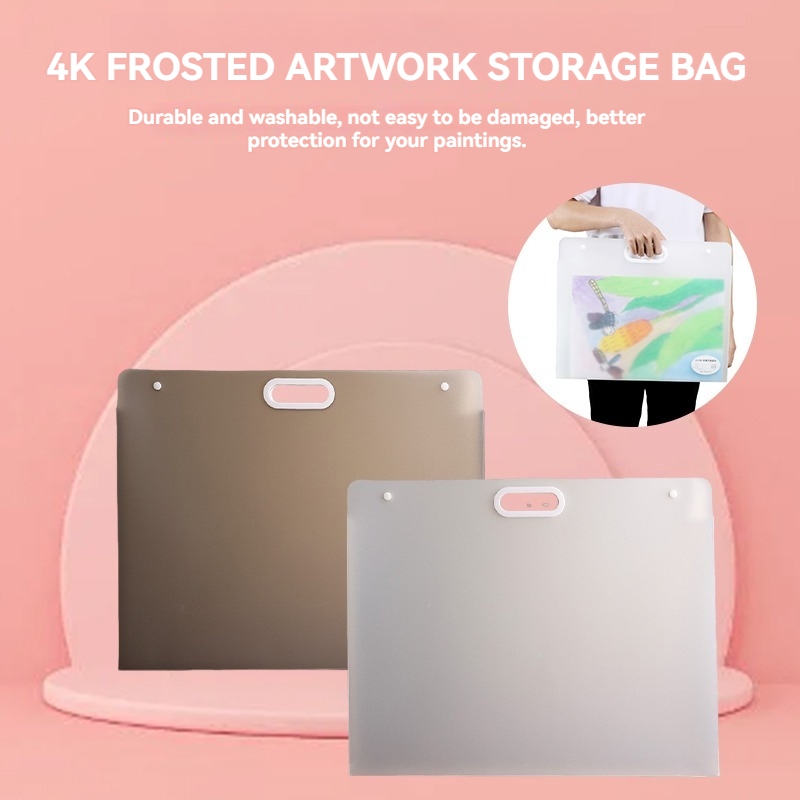 A3/8K Portable Drawing Bag File Storage Bag Sketch Paper Organizer Hand ...