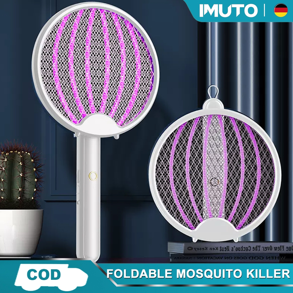 IMUTO Rechargeable Mosquito Killer Racket Electric Mosquito Swatter ...