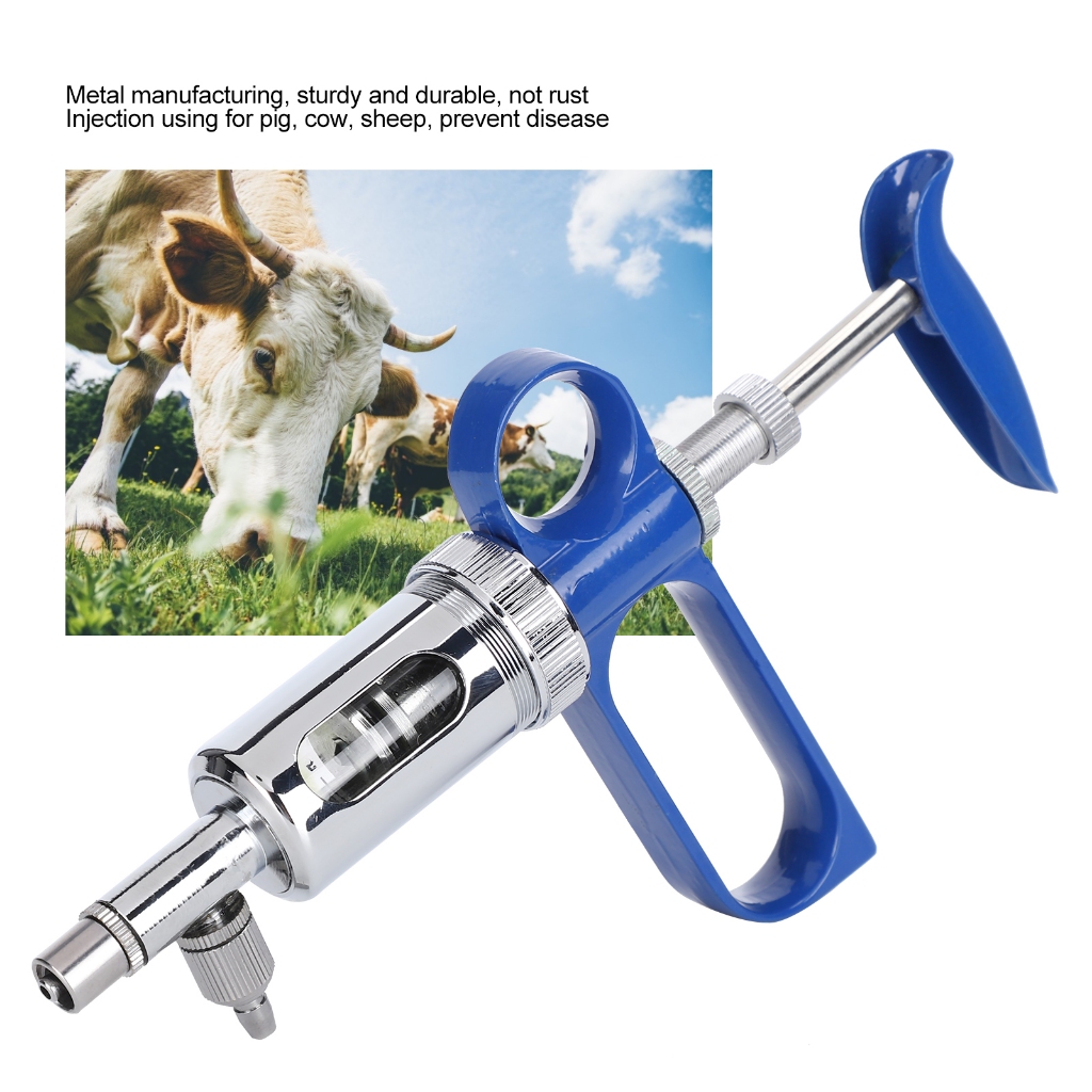5ML/10ML Stainless Automatic Continuous Syringe Adjustable Veterinary ...