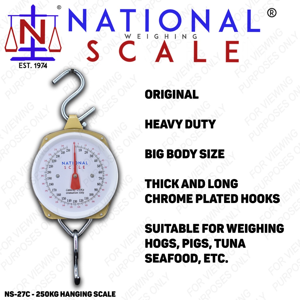 National Hanging Hook Scale 100-250kg | Shopee Philippines