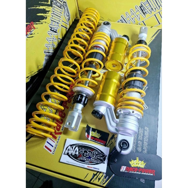 RACEPOWER REAR SHOCK FULLY ADJUSTABLE NMAX/AEROX/ADV/CLICK/MIO | Shopee ...