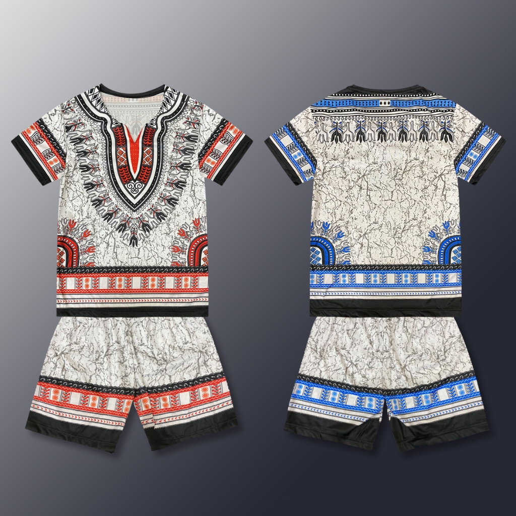 Lucky K065 Halumna Black and White Dashiki T-Shirt For Kids (Random ...
