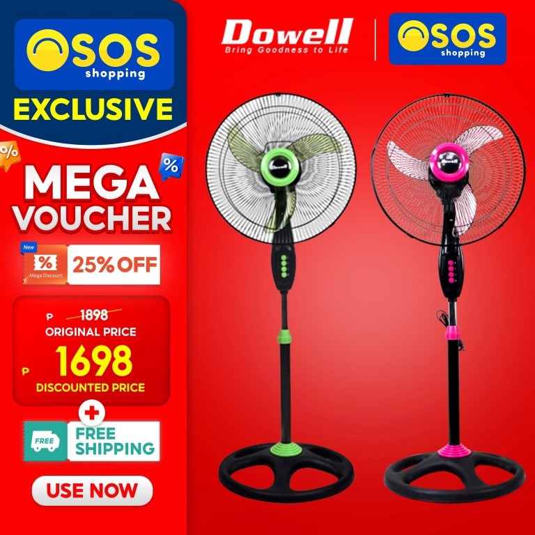 Dowell Original 16 Inches Electric Fan / Stand Fan STF3-228AS •OSOS ...