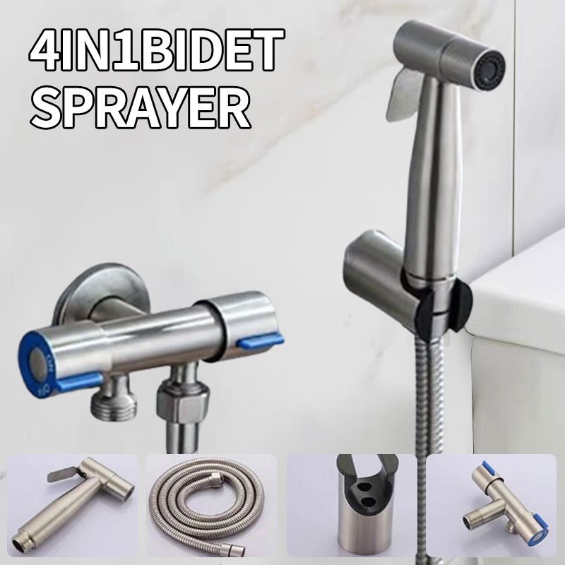 SUS304 4 in 1 Bidet Set Stainless Steel Heavy Duty Bidet Spray Set For ...