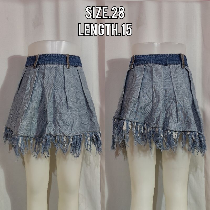 B44 PRELOVED DENIM SKIRT | PALDA 1 | Shopee Philippines