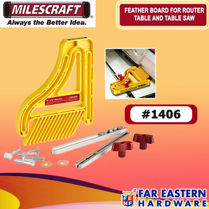 MILESCRAFT FeatherBoard for Router Table and Table Saws #1406 | Shopee ...