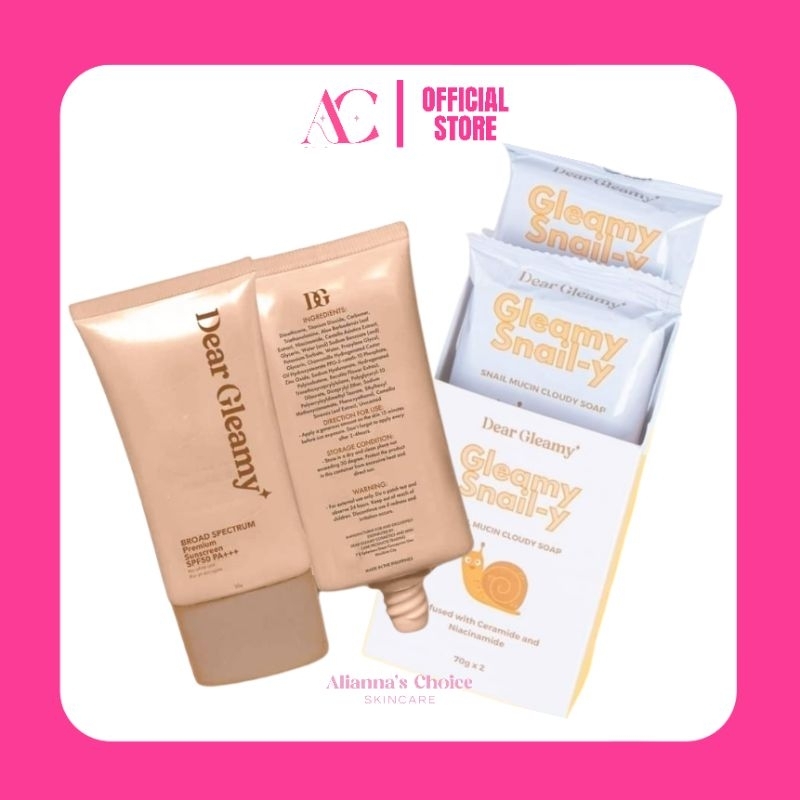 Dear Gleamy Premium Sunscreen SPF50 | Shopee Philippines