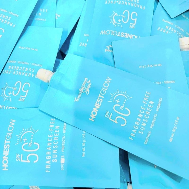 Honest Glow Fragrance-free Suncreen SPF50+ PA +++ | Blue Dave ...