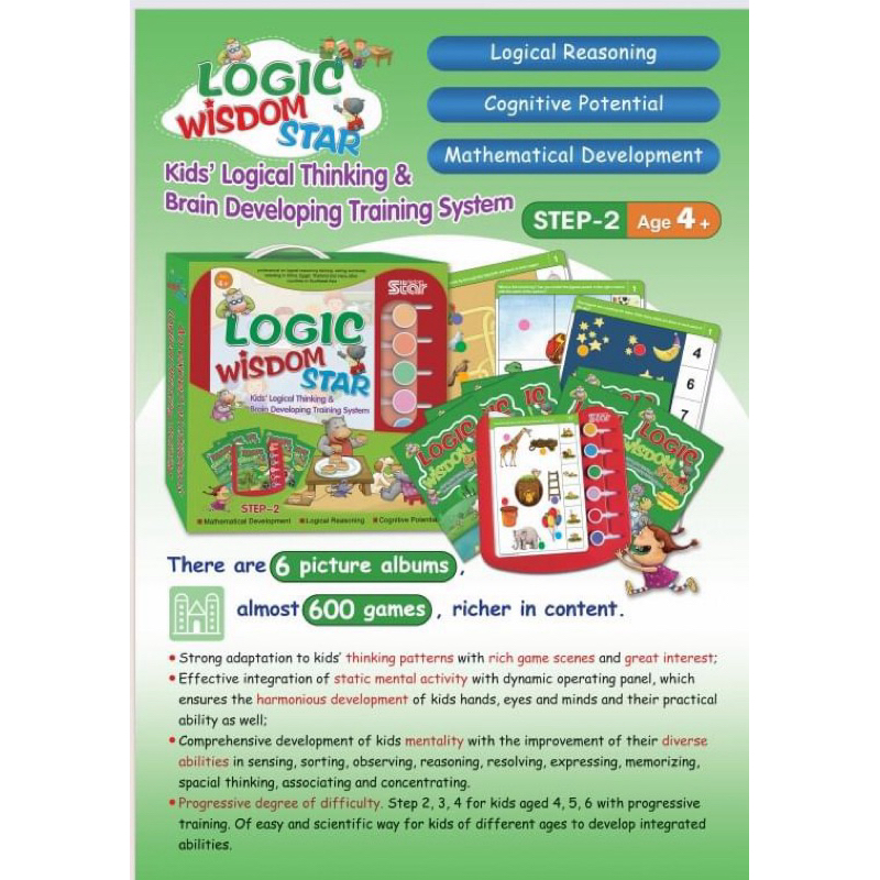 LOGIC WISDOM STAR - STEP 2 (For Age 4+) | Shopee Philippines