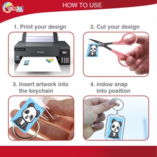 50PCS Acrylic Keychain Transparent Photo Frame Keychain Photo Insert ...