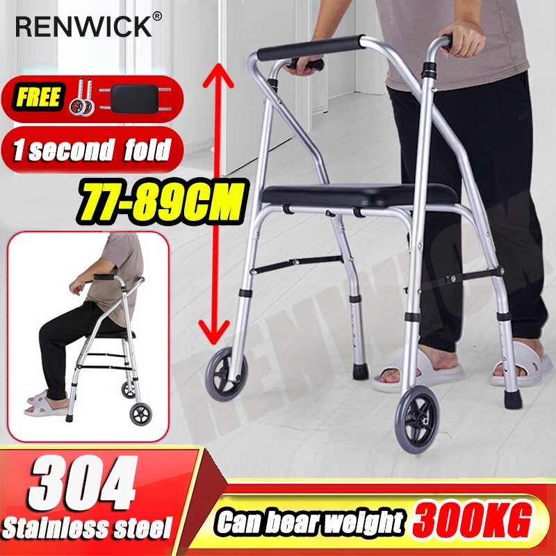 Adult walker Elderly walker 8 Levels adjustable Walker for elderly with ...